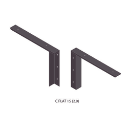 BRACKET-CFLAT(2.0)-15-BLACK | DirectSupplyInc